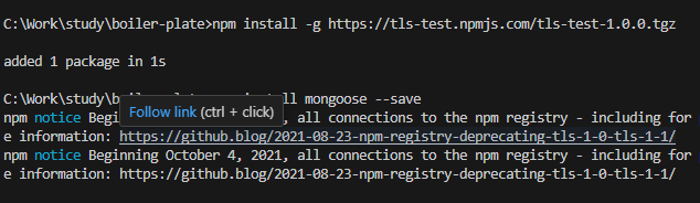 [Node.js] errno -4077 all connections to the npm registry | JJDev93